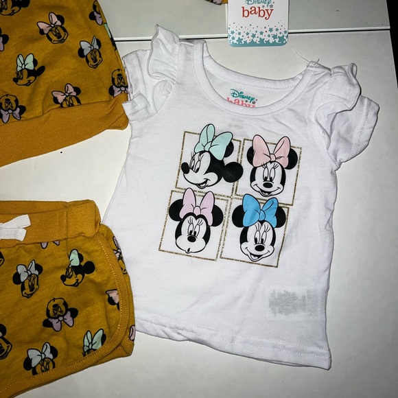 Disney | Matching Sets | Nwt Disney Baby 4 Piece Mustard Yellow Minnie ...